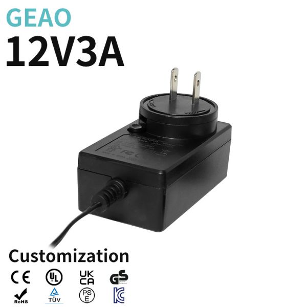 Quality OEM / ODM 12V DC 3A Power Supply Interchangeable Universal Power Adapter for sale