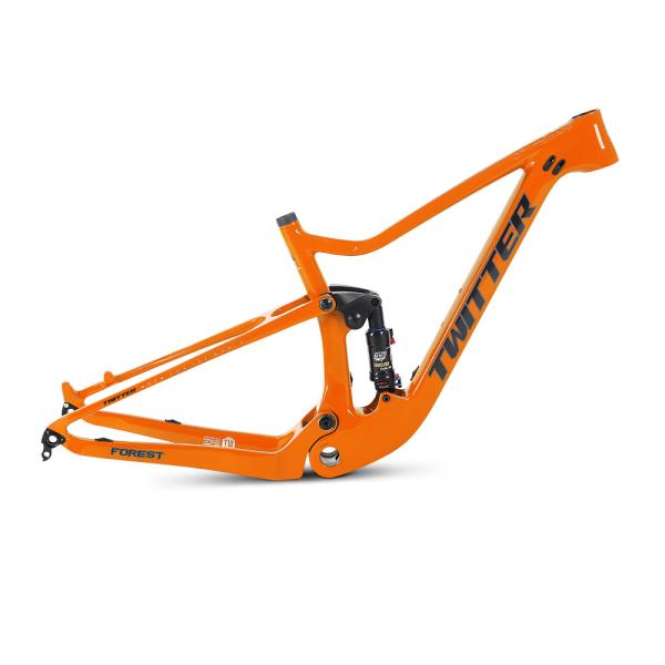 Quality Full Suspension Twitter Carbon MTB Frame Inner Cables UV laser colorful decals for sale