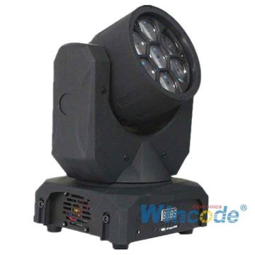 Quality Smart Control LED Moving Head Light 7*10W 0-100% Linear Dimmer With 16 Bit for sale