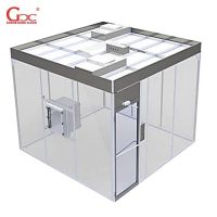 Quality Stainless Steel 15 m2 ISO 8 Clean Room Booth with Modular Cleanroom Wall Panels for Class 100 000 for sale