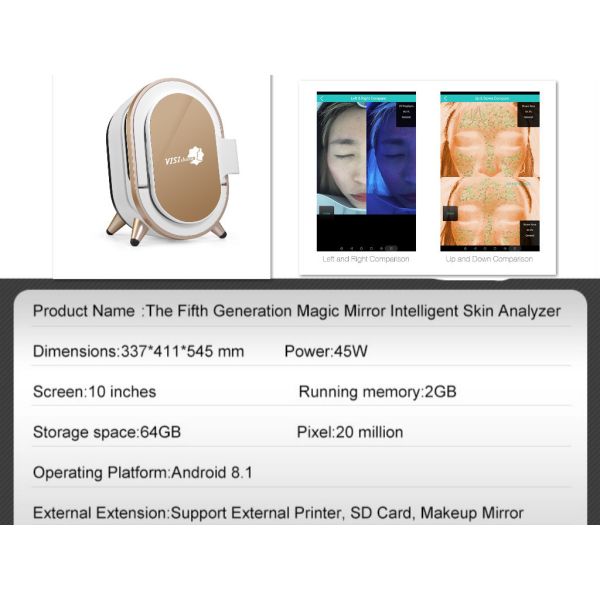 Quality Dermatoscope 3D Face Camera Analyzer VS001 for Cosmetic Therapist for sale