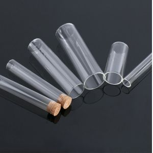 Quality SGS High Borosilicate Glass Storage Bottles Flat Bottom Test Tube 1.2mm for sale