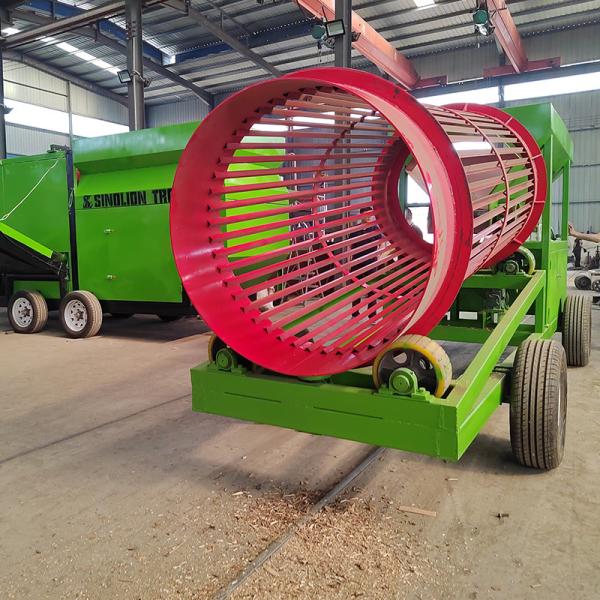 Quality High Capacity Circular Trommel Rotary Drum Screen Separator with Two Vibration for sale