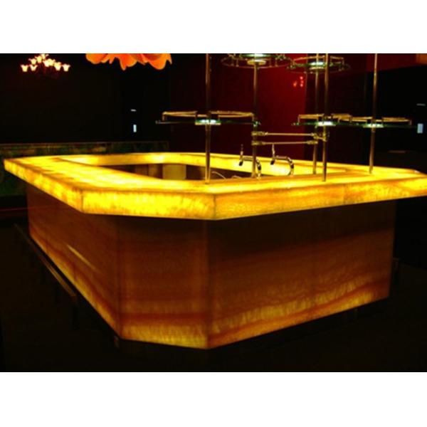 Quality Yellow Onyx Bacstone Glass Panel 1-2MM Thin Stone for sale