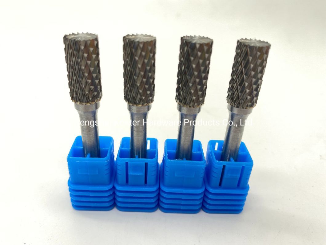 1/4 Shank Burrs Tool Bit 6mm 3mm Double Cut Carving Grinder Bit Engraving Tungsten Carbide Burr Set