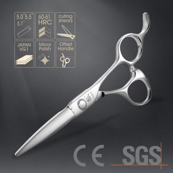 Quality Silver Professional Barber Scissors Japanese Steel High Performance for sale