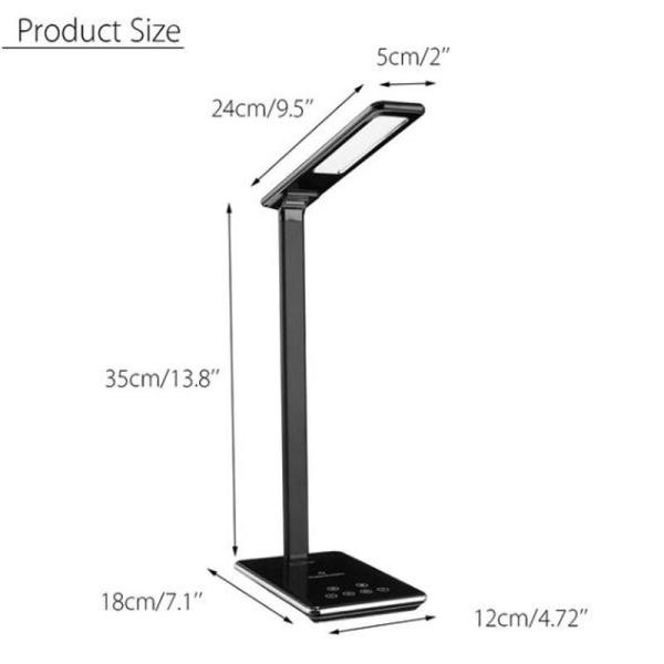 Quality Eye Protection Folding 5W LED QI Wireless Charging Lamp for sale