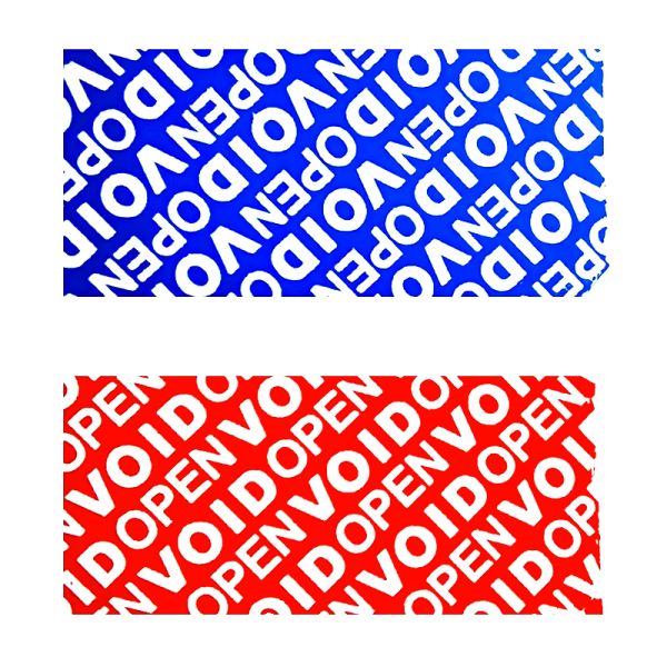 Quality Custom Size Tamper Evident Security Labels Red Color Free Design for Secure for sale