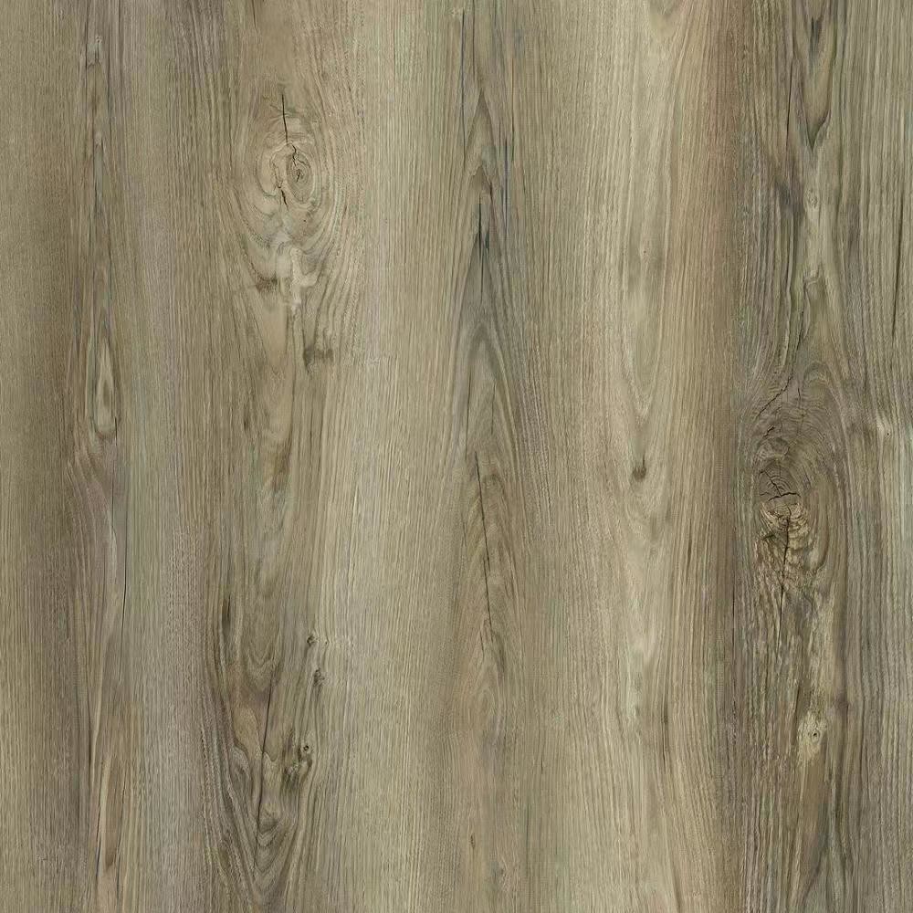 5mm Faux Wood Grain Flooring Cork Backed Interlocking SPC Luxury Vinyl ...
