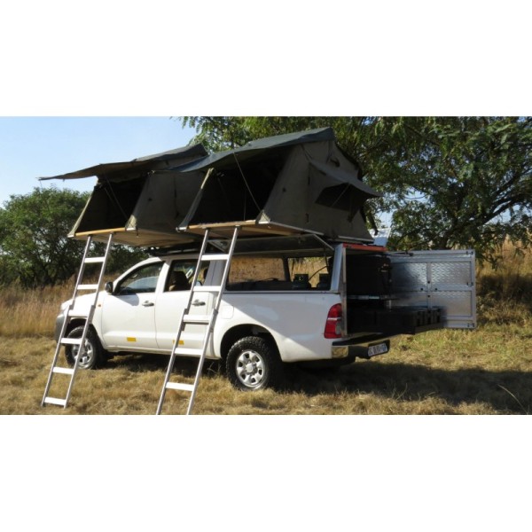 Quality Anti UV 4x4 Camping Tents , Rooftop Pop Up Camper Tent With 2.3m Ladder for sale
