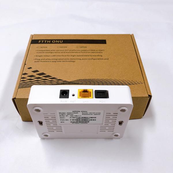 Quality White One Pon Gigabit GPON ONU Switch Mode Automatically for sale