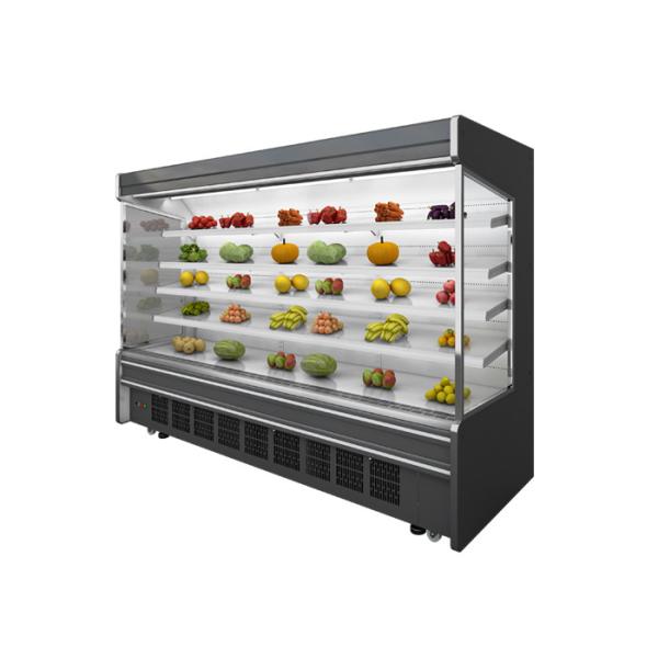 Quality 2412L Commercial Refrigeration Equipment Multideck Cabinet Open Display Showcase for sale