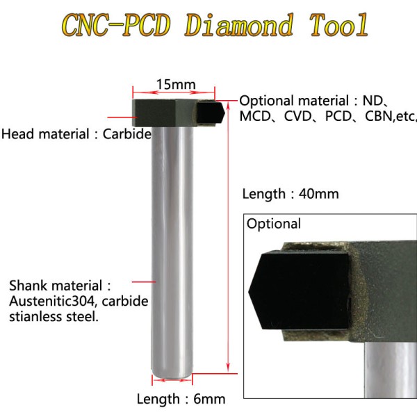 Quality Making Rainbow Effect PCD Milling Tools for sale