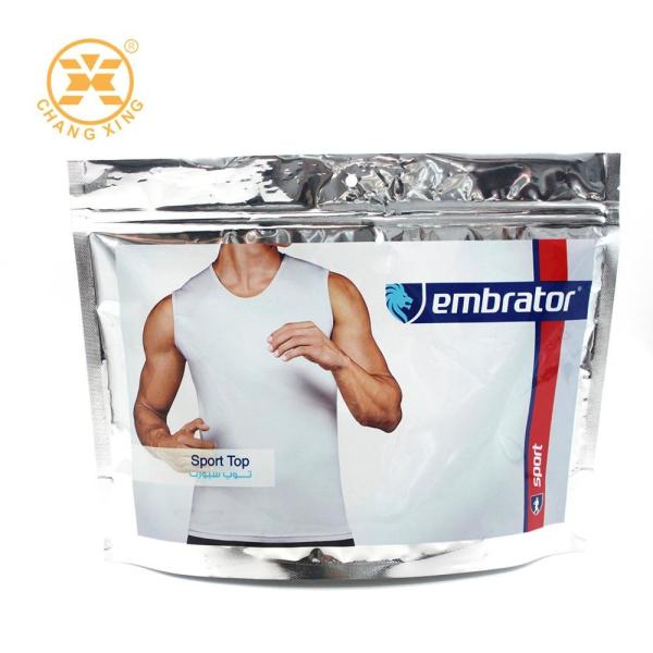 Quality Men Underwear Ziplockk LDPE Eco Friendly Apparel Packaging For Clothes for sale