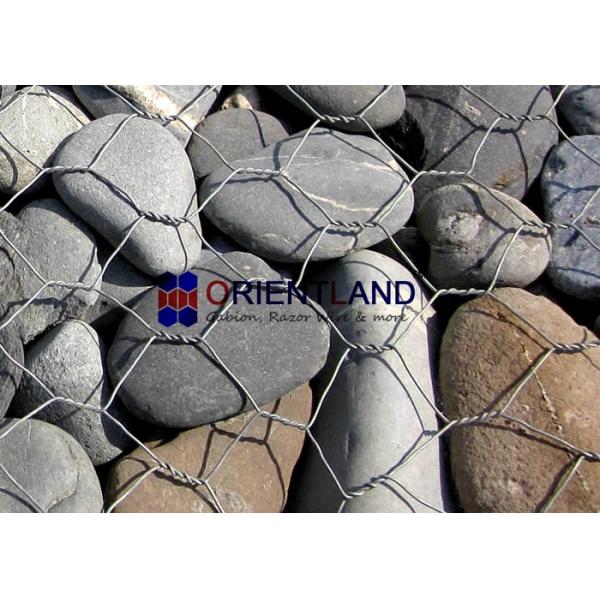 Quality Customized Size Gabion Mesh Cage , Curved Gabion Baskets High Rigidity for sale