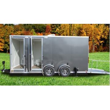 Quality Accessible Portable Restroom Trailer Rental Roadable Customized for sale