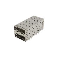 Quality ODM 4 Ports SFP Cage Connector Assemblies Without LED Pipe Thickness 0.25mm for sale