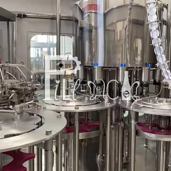 Quality Automatic monoblock 6000BPH Bottle Integral 3-in-1washing-filing-capping Milk for sale