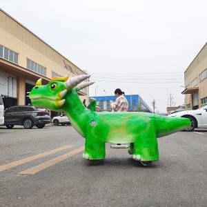 Quality Large Walking Electric Dinosaur Ride For Kids Remote Control 100kg Load for sale