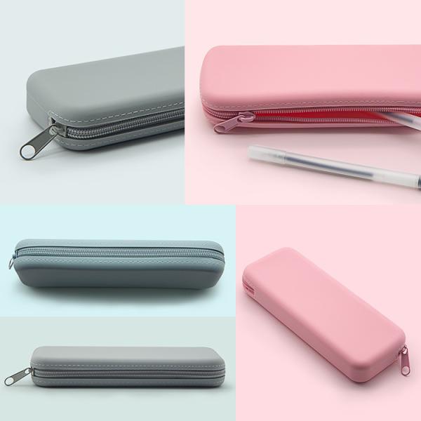 Quality Logo Welcome Customization Student Silicone Storage Bag for Organizing Pens and for sale
