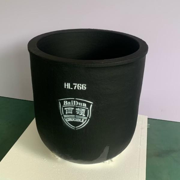 Quality Round Silicon Carbide Graphite Conventional Type Crucible For Melting Copper for sale
