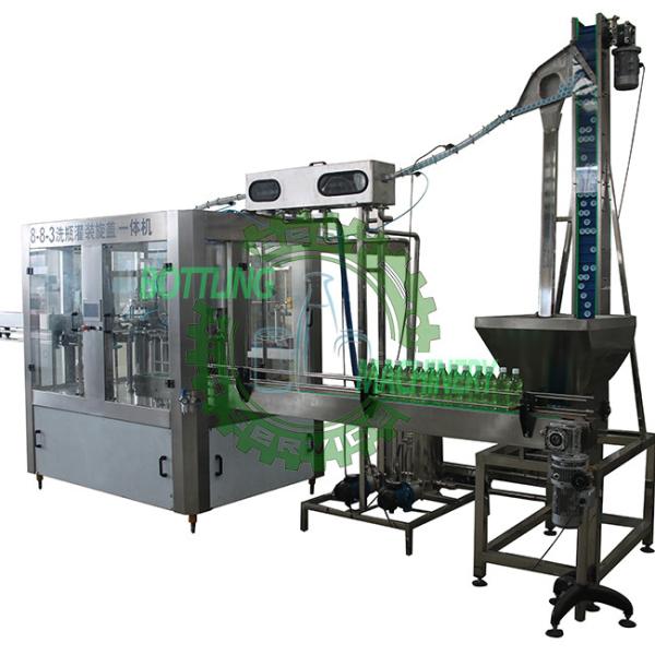 Quality 3000BPH 3 In 1 CGF8-8-3 Pure Water 0-2L Auto Bottle Filling Machine for sale