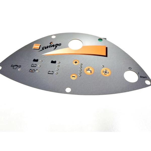Quality Waterproof Instrument Adhesive Membrane Touch Control Panel With LED Light for sale