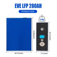 Quality Lifepo4 Battery Cell EVE 280AH Solar Energy System Rechargeable for sale