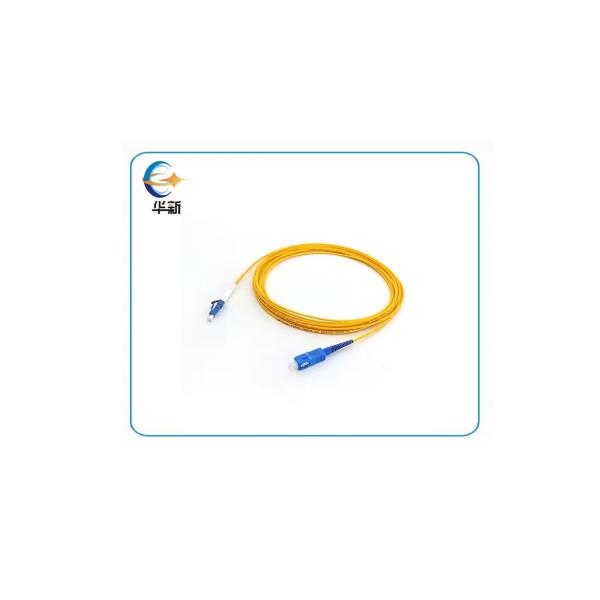 Quality Yellow Color  Fiber Optic Patch Cable Optical  with  and Fast Sample Leadtime of 3-5 Days SINGLE MODE for sale