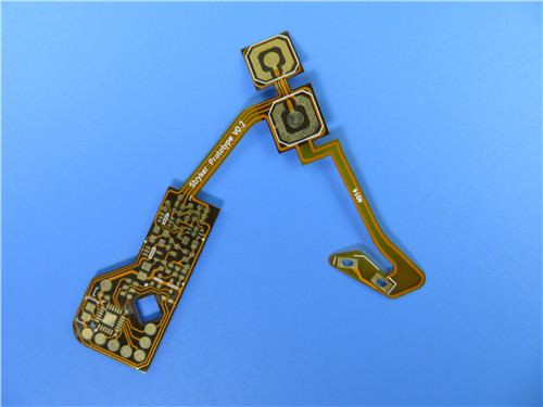 Quality Single Layer Flexible Circuit with 1.0mm FR-4 Stiffener and Immersion Gold for for sale