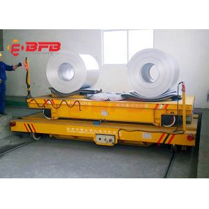 Quality Intelligent Charger Battery Operated Steel Coil Transfer Car Moving On Rail Road for sale