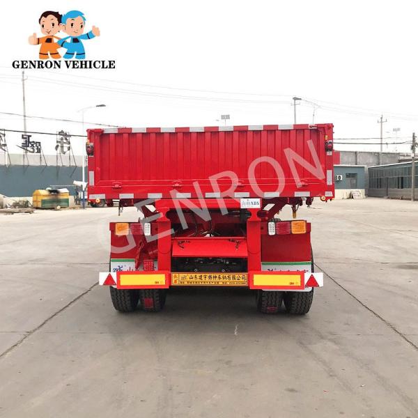 Quality 30 - 40 Tons Capacity Drop Side Semi Trailer Drop Side Dump Trailer for sale