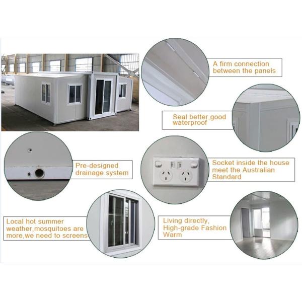 Quality Rock Wool Ready Made Folding Expandable Container House for sale