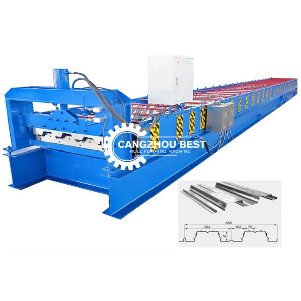 Quality Metal PLC 0.8mm Floor Deck Roll Forming Machine for sale