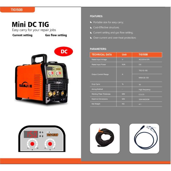 Quality 150A DIY TIG Welding Machine Stainless Steel Easy Carry for sale