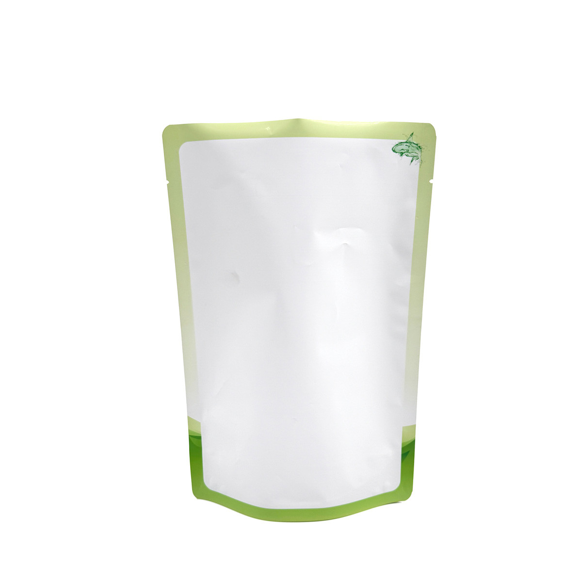 Quality Custom Design Aluminium Laminated Green Stand Up Pouch With High Barrier for sale