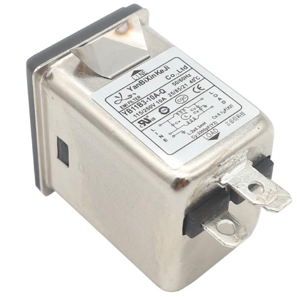 Quality YB-B Series Electrical Noise Plug in EMI Noise Filter With Socket And Switch for sale