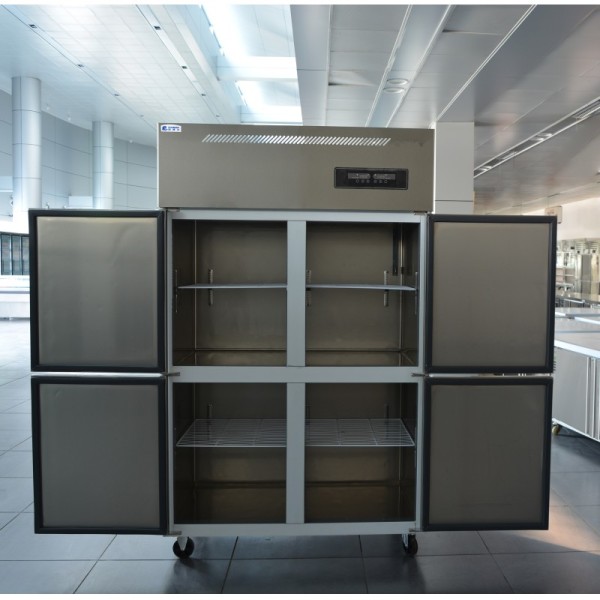 Quality 110V/60HZ 4 Doors Heavy Duty Refrigerated Cabinets Upright Refrigerator Fridge Freezer for sale