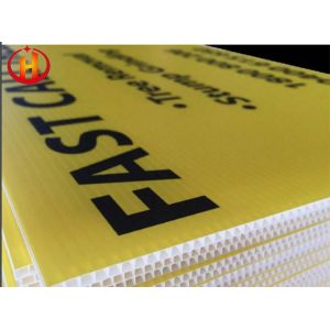 Quality Polypropylene Glossy Corrugated Plastic Signs Durable WaterProof for sale