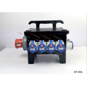 Quality Electric Plug Socket 63A 9 Channels Power Distro Boxes for sale
