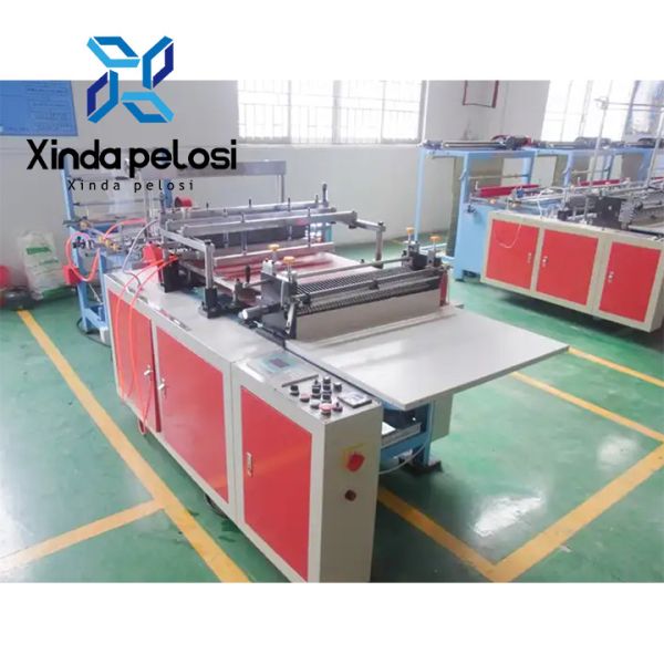 Quality Double Line Bottom Seal Bopp Pp Plastic Zipper Bag Making Machine Automatic for sale