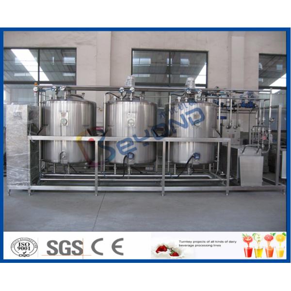 Quality 10 m³/H Flow Rate 1000L CIP Cleaning System For Milk Processing Plant ISO 9001 / for sale