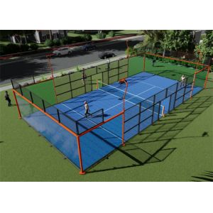 Quality 33 Ft By 66 Ft Padel Tennis Court Metal Mesh Fence For Indoor Or Outdoor for sale