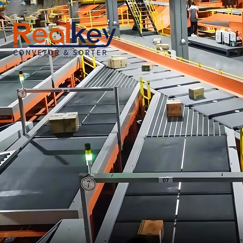 Quality Reliable Conveyor Sorting System Parcel Sorting Equipment Flexible Fire Resistant for sale