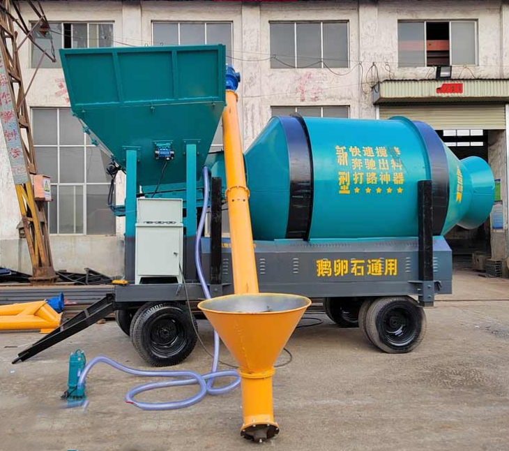 Concrete mixer technical diagram