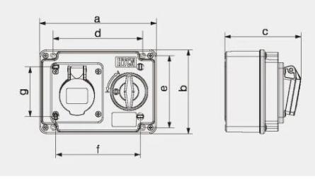 IP44/IP67 16A 32A 3p 5p Industrial Receptacle and Switch with Interlock Device