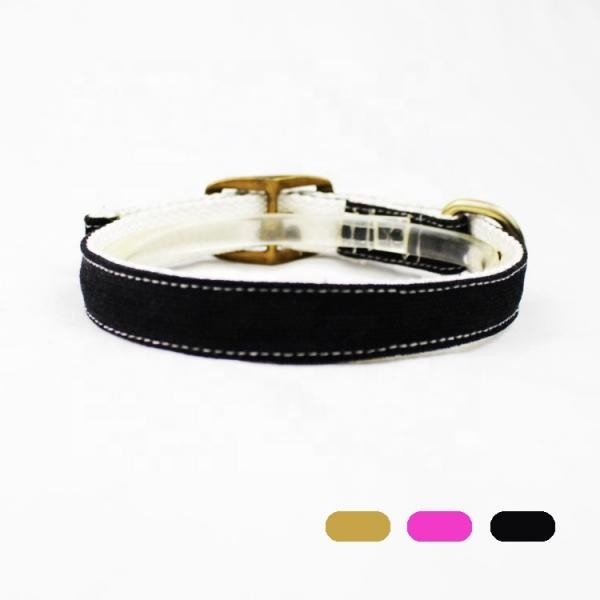 Quality Adjustable Dog Collars And Leashes Waterproof Canvas / Cotton Material for sale