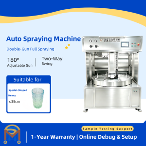 Quality Automatic Spray Painting Machine, Coating Equipment for Glass Cup Surface for sale