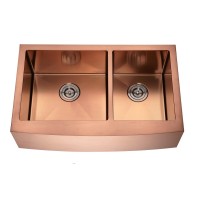 Quality Custom Two Bowl 33 Inch Farmhouse Sink Stainless Steel Durable for sale