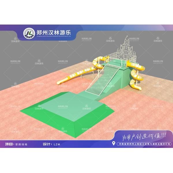 Quality Amusement Park Stainless Steel Slides 76cm Ss304 Outdoor Playground Slide for sale